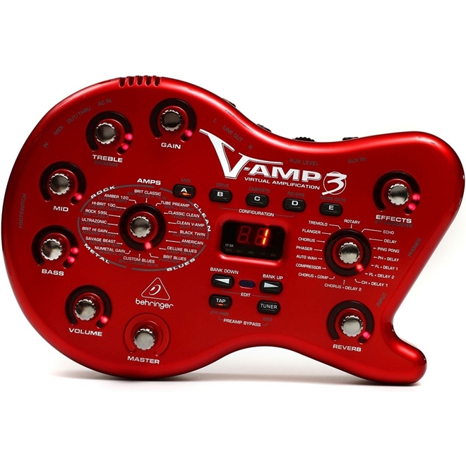 PEDALEIRA BEHRINGER V-AMP 3 - PEDALEIRA BEHRINGER V-AMP 3 - BEHRINGER