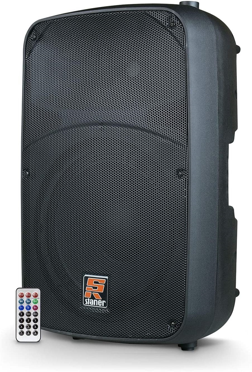 CAIXA ATIVA STANER SR-212A 12 200W BI-AMPLIFICADA USB/SD/BT/FM C/ CONTROLE - CAIXA ATIVA STANER ...