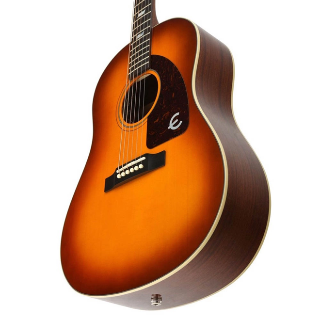 VIOLÃO EPIPHONE TEXAN 1964 VCHB DREADNOUGHT ELETROACUSTICO VINTAGE ...