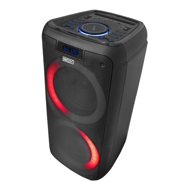 CAIXA DE SOM BOXX BPP 280 500W BLUETOOTH C/ LED BATERIA USB/SD/FM ...