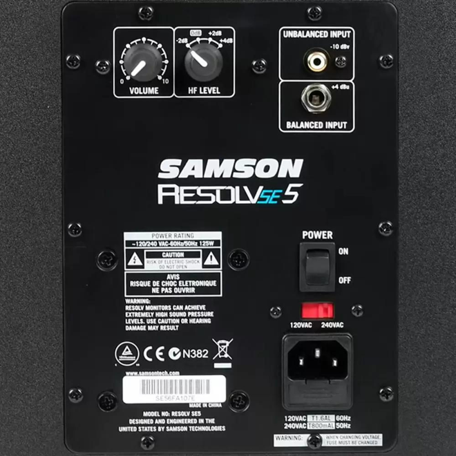 MONITOR SAMSON RESOLV SE5 5-POL (FIBRA DE CARBONO) 70W - MONITOR SAMSON RESOLV SE5 5-POL (FIBRA ...