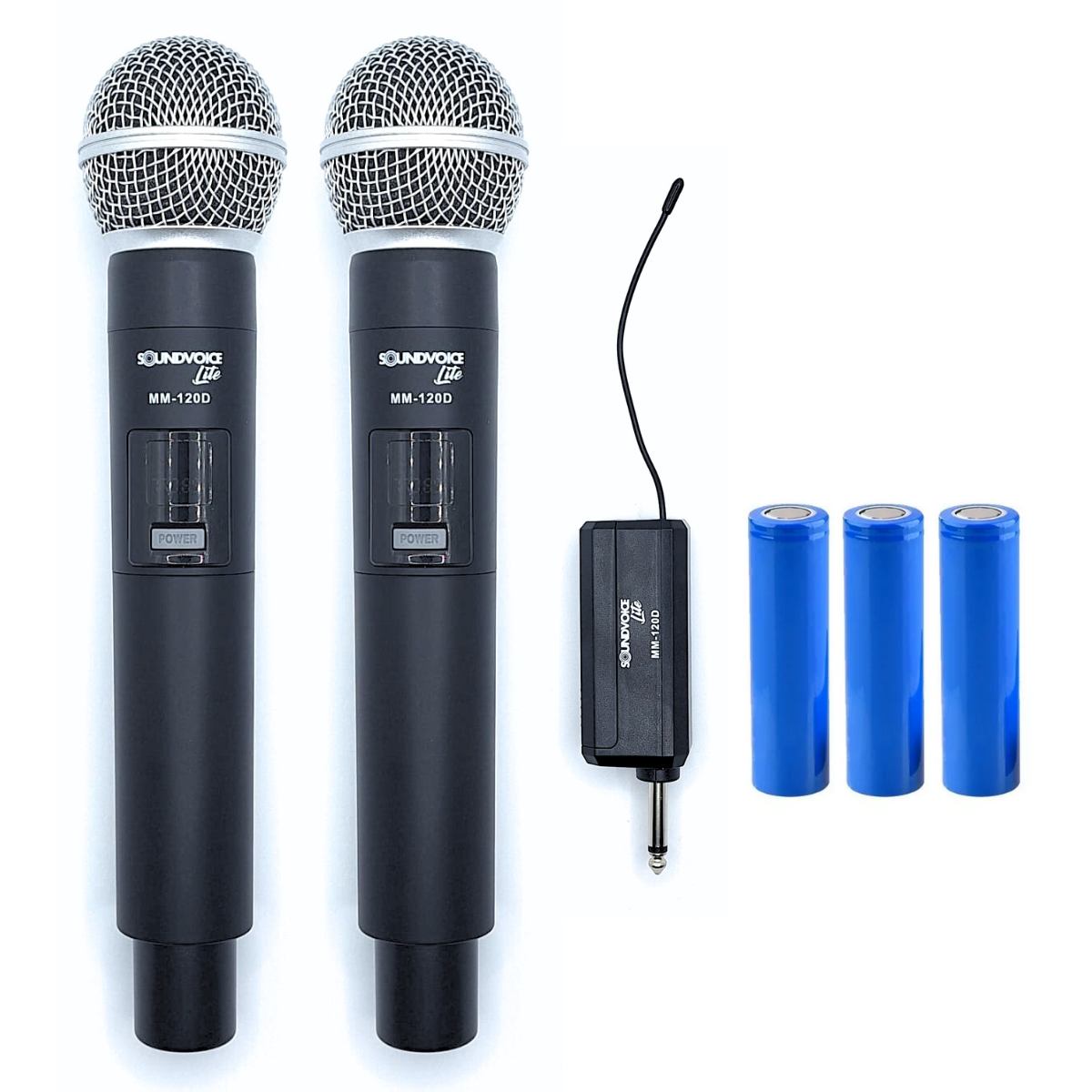 MICROFONE SOUNDVOICE LITE MM-120D VHF FREQUENCIA FIXA DUPLO BASTÃO ...